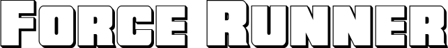 Force Runner Outline font | Fonts2u.com