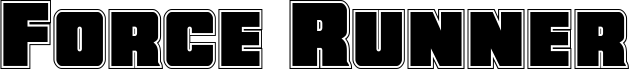 Force Runner Outline font | Fonts2u.com