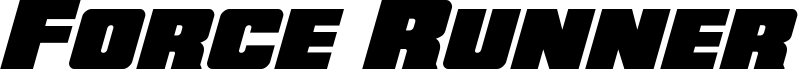 Force Runner Expanded font | Fonts2u.com