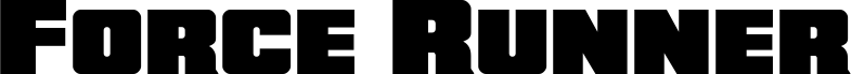 Force Runner Gradient font