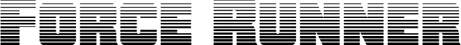 Force Runner Expanded font | Fonts2u.com