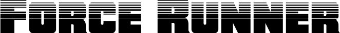Force Runner Gradient font
