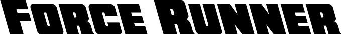Force Runner 3D font | Fonts2u.com