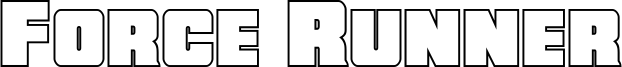 Force Runner Outline Italic font | Fonts2u.com