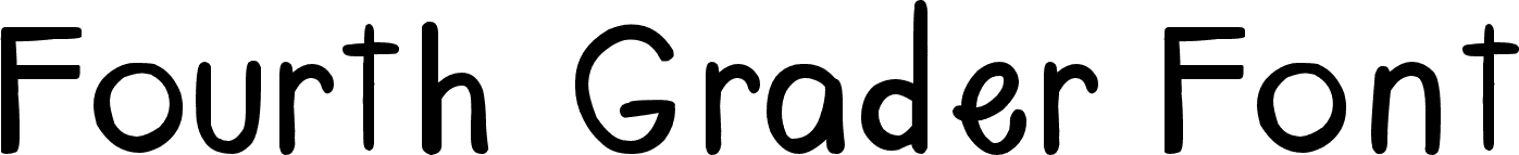 Fourth Grader Font font | Fonts2u.com