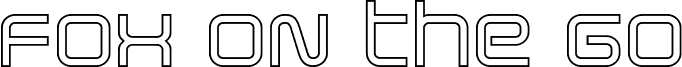 Fox on the Go Outline Italic font | Fonts2u.com