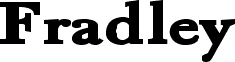 Fradley font