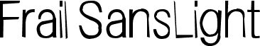Frail font | Fonts2u.com