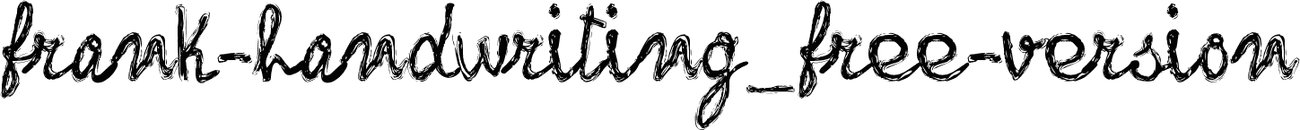 frank-handwriting_free-version font