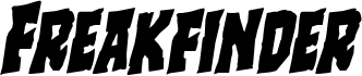 Freakfinder 3D font