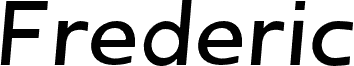 Frederic Regular font