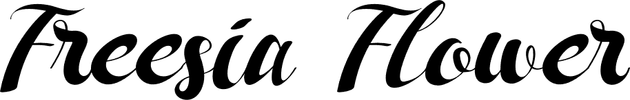 Freesia Flower font