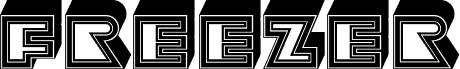 Freezer Hollow Regular font