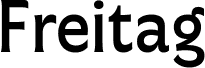 Freitag Trial Bold font
