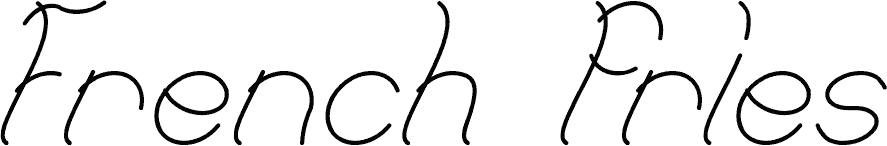 French fries font | Fonts2u.com