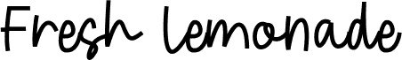 Fresh Lemonade Regular font