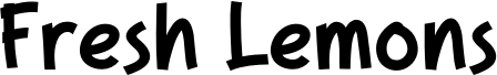 Fresh Lemons font | Fonts2u.com