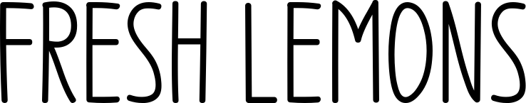 Fresh Lemons font | Fonts2u.com