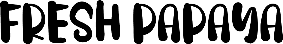 FRESH PAPAYA font | Fonts2u.com