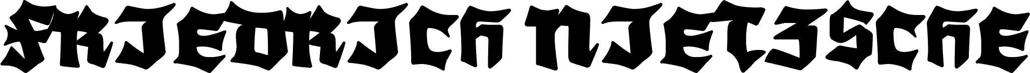 Friedrich Nietzsche font