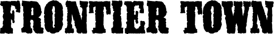 Frontier Town outline font