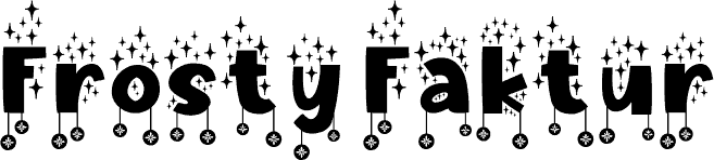 Frosty Faktur Ornament font | Fonts2u.com