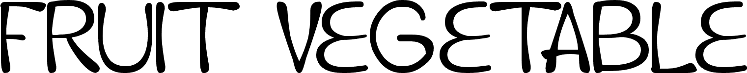 fruit vegetable font | Fonts2u.com