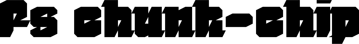 fs chunk-chip Regular fuente | Fonts2u.com