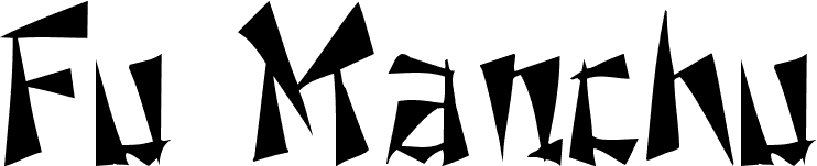 Fu Manchu font | Fonts2u.com