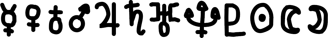Fun Astronomical Symbols font