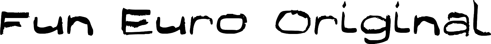 Fun Euro Original Psyched Out font | Fonts2u.com