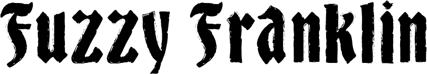 Fuzzy Franklin font | Fonts2u.com