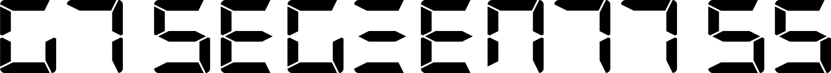 G7 Segment7 S5 font | Fonts2u.com