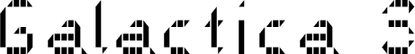 Galactica S Thin Stripes font | Fonts2u.com