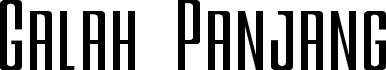 Galah Panjang 3D font | Fonts2u.com