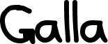Galla Bold font