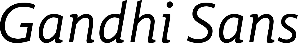 GandhiSans-Italic font | Fonts2u.com