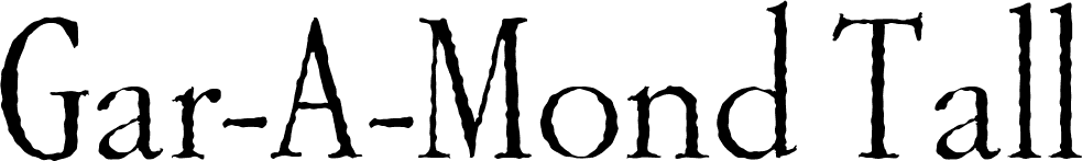 Gar-A-MondTall Antique font | Fonts2u.com