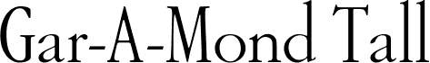 Gar-A-MondTall Antique font | Fonts2u.com