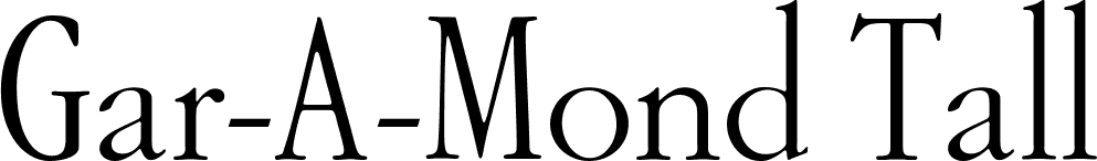 Gar-A-MondTall Light font | Fonts2u.com