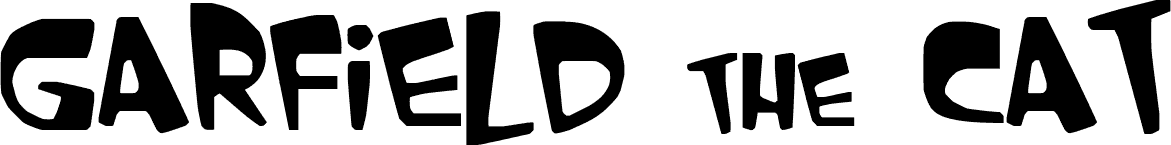 GARFIELD the CAT Schriftart
