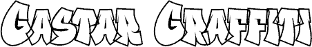 Gastar Graffiti Extrude font | Fonts2u.com