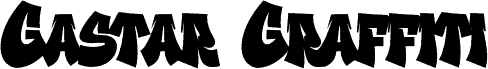 Gastar Graffiti Outline font | Fonts2u.com