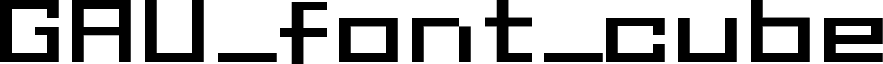GAU_font_cube_B font | Fonts2u.com