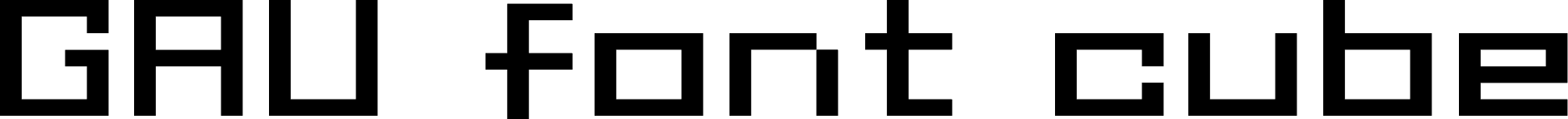 GAU_font_cube_R font