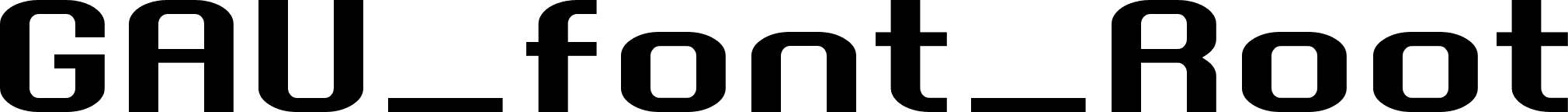 GAU_font_Root Normal フォント | Fonts2u.com