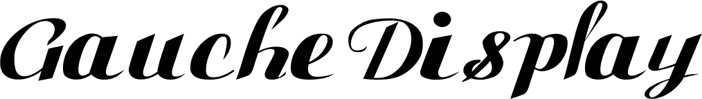 Gauche Display font