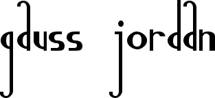 Gauss Jordan font