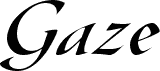 Gaze Normal font