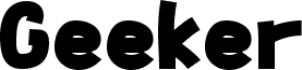 Geeker Thin font